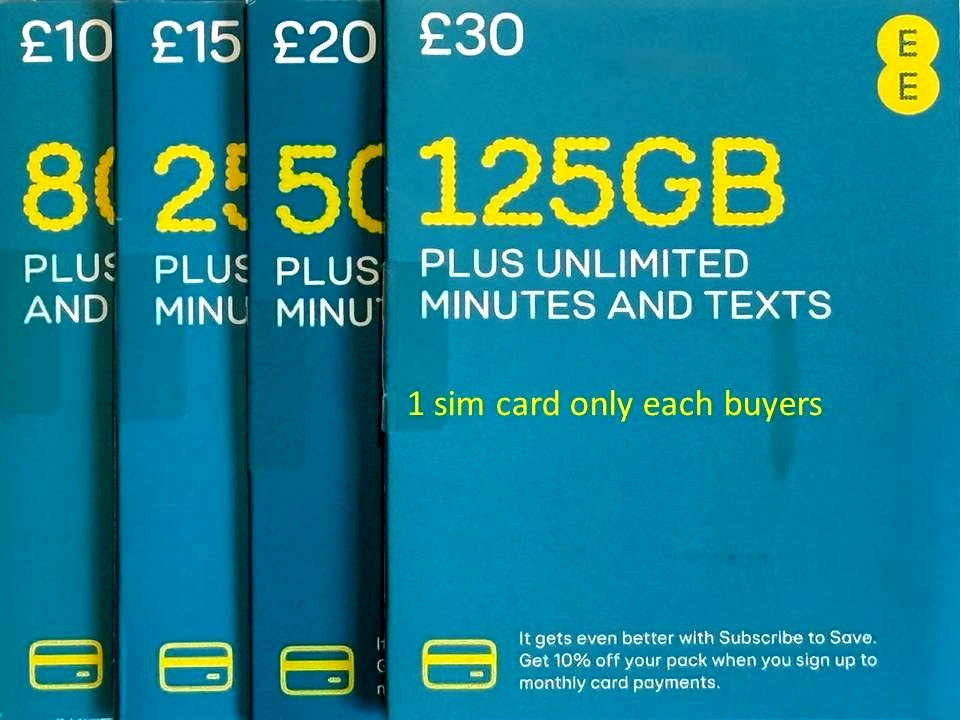 uk sim card UNLIMITED Date EE UK SIM CARD mints and text ee sim | eBay UK