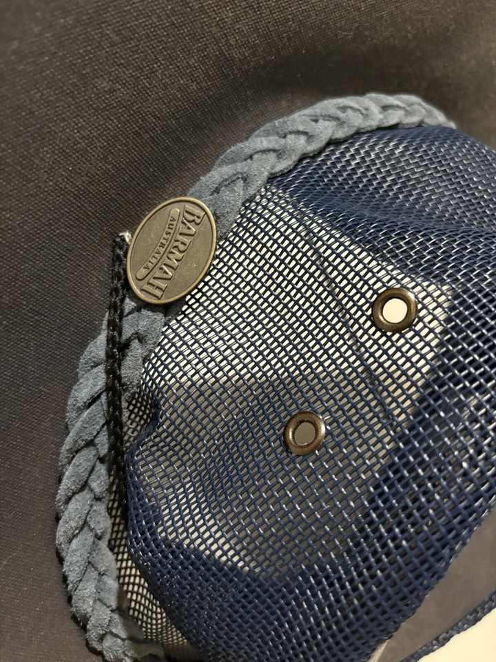 BARMAH Outback Hat X-Large Navy Blue, Breathable Crushable Canvas ...
