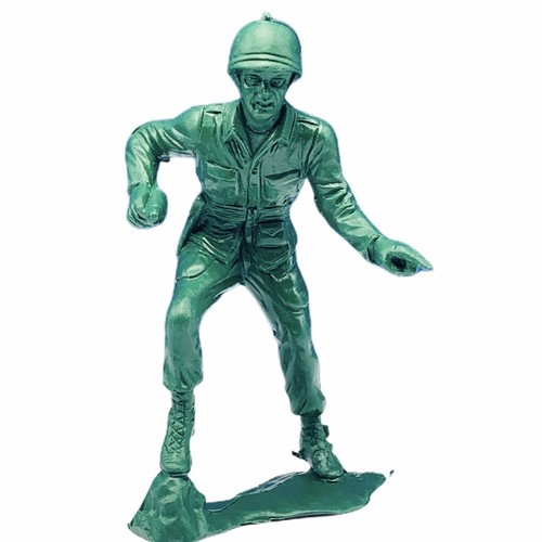 Toy soldier vtg military figure 6 inch 6" army mee marx General pistol ...