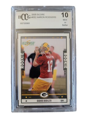 2005 Score Aaron Rodgers #352 Rookie Card PSA 10 Mint 🧀 | eBay