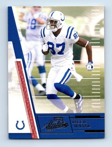 2007 Playoff Absolute Memorabilia Reggie Wayne Indianapolis Colts #123 ...