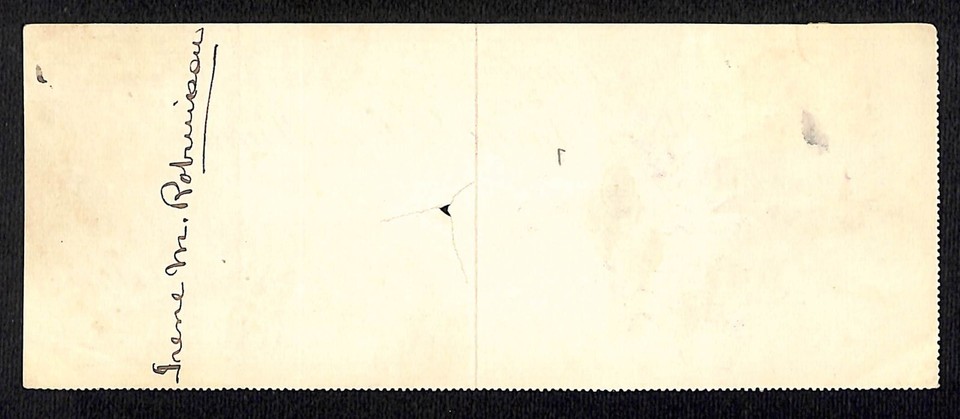 1899 Wells Fargo & Co Bank 63 Broadway NYC Check #52 w/ Rev Stamp Cash ...