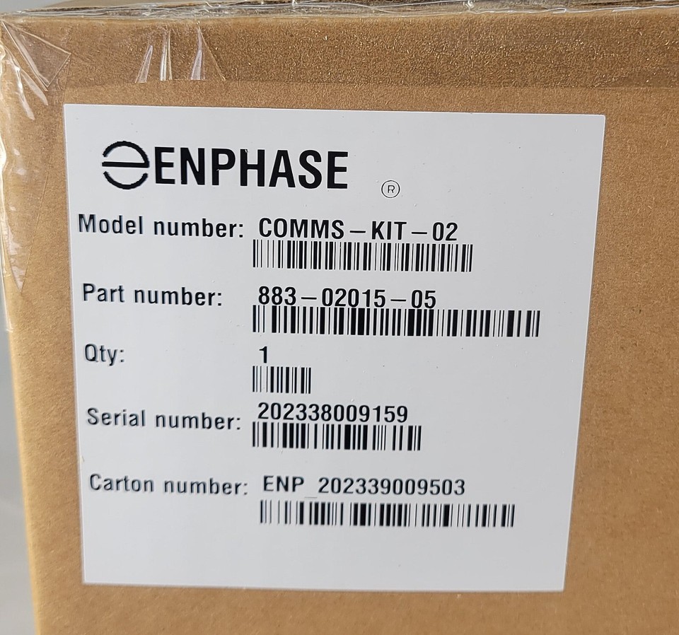 Enphase Wired Communication Kit COMMS-KIT-02 with Enclosure 883-02015 ...