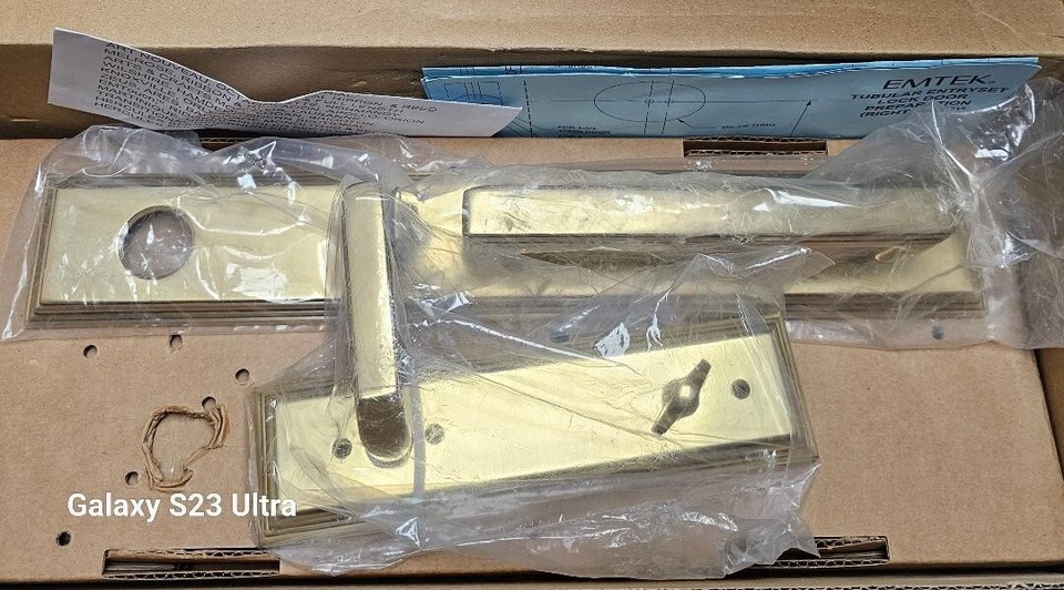 Emtek 4212MUS7RH Melrose Right Handed Cylinder Keyed Entry Handleset | eBay