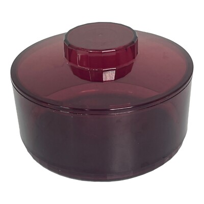 Tupperware Preludio Acrylic Purple Candy Trinket Dish Stackable Lid ...