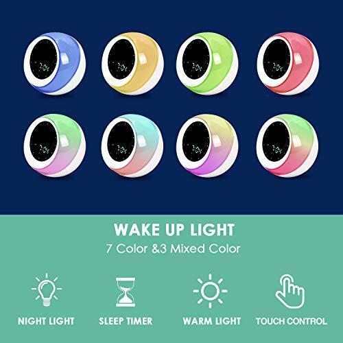 Sun & Moon Rise Kids Alarm Clock Children's Sleep Trainer Sound Machine ...