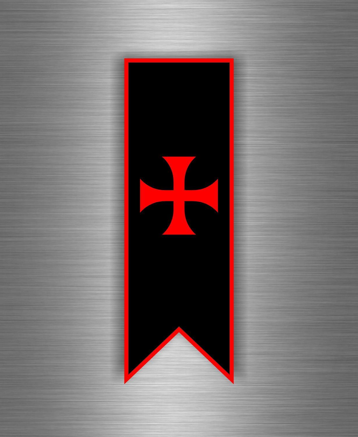 Sticker car biker maltese shield airsoft decal crusader cross templar ...