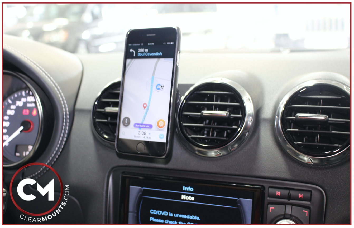 Clearmounts Swivel Magnetic & Cradle Phone Holder - Audi TT MK2 2007 ...