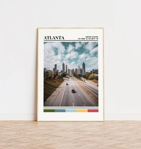 Atlanta Poster, Atlanta Print, Atlanta Art, Atlanta Travel Poster ...