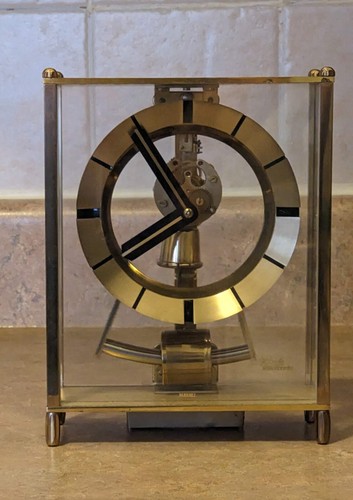 VINTAGE KUNDO KIENINGER OBERGFELL GERMAN ELECTRONIC SKELETON BRASS CLOCK | eBay