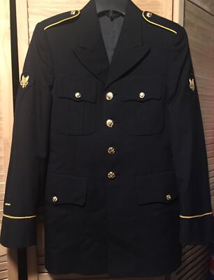 Male Army Service Uniform ASU Dress Blue Enlisted Coat Jacket 32 ...