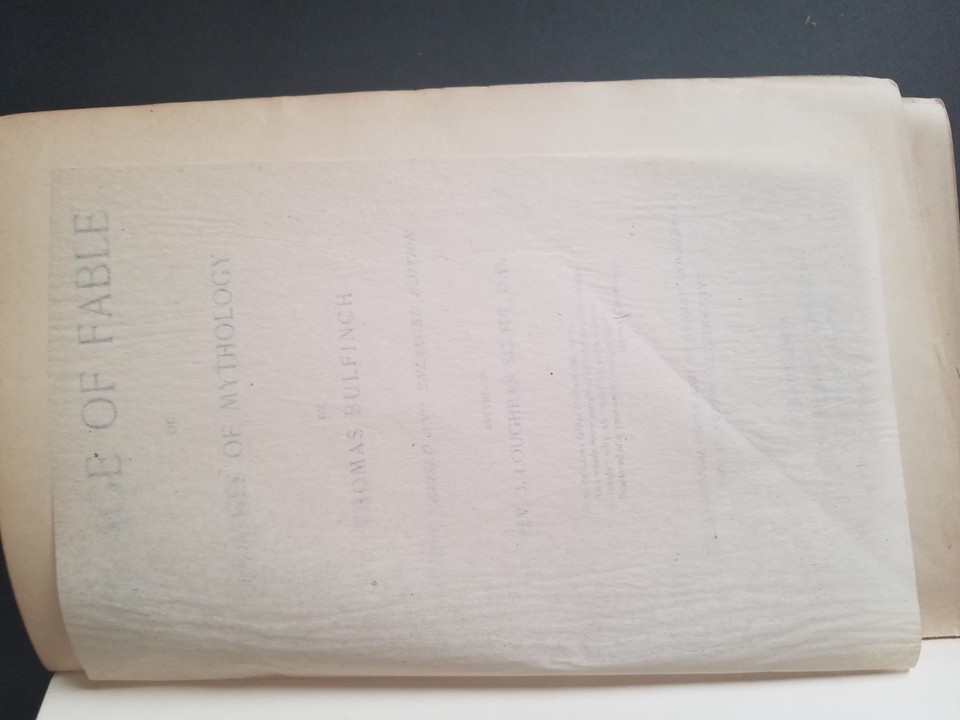 Bulfinch’s Age Of Fable Or Beauties Of Mythology Rev. J. Loughran Scott ...