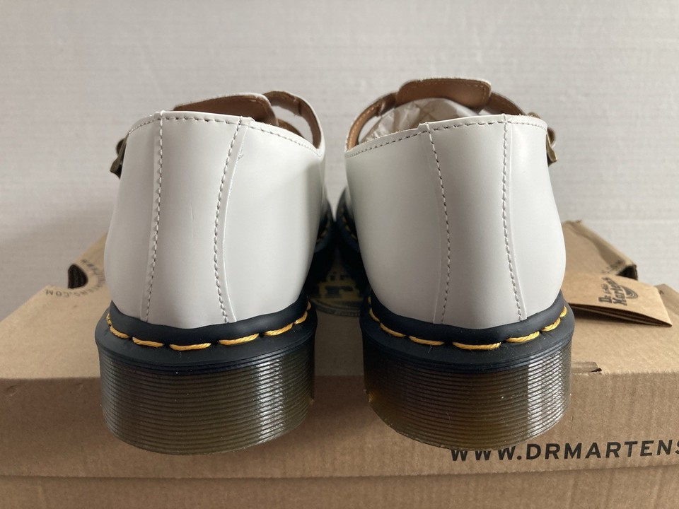 DR MARTENS DOC MARTENS 8065 MARY JANE WHITE SMOOTH LEATHER SHOE SIZE ...