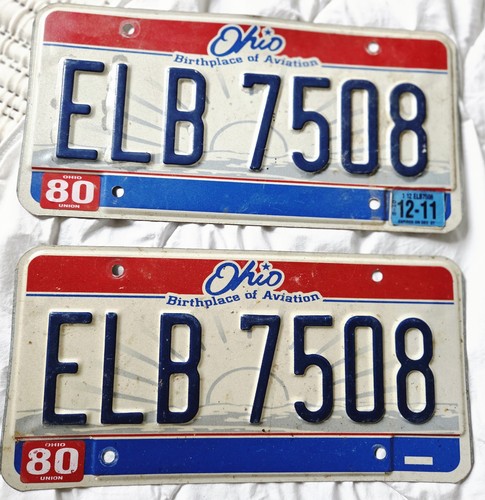 Ohio License Plates Pair 2011 | eBay