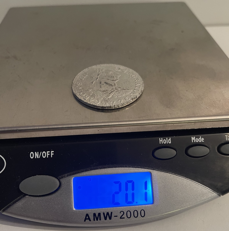 1776 Spanish colonial silver coin charles III reales | eBay