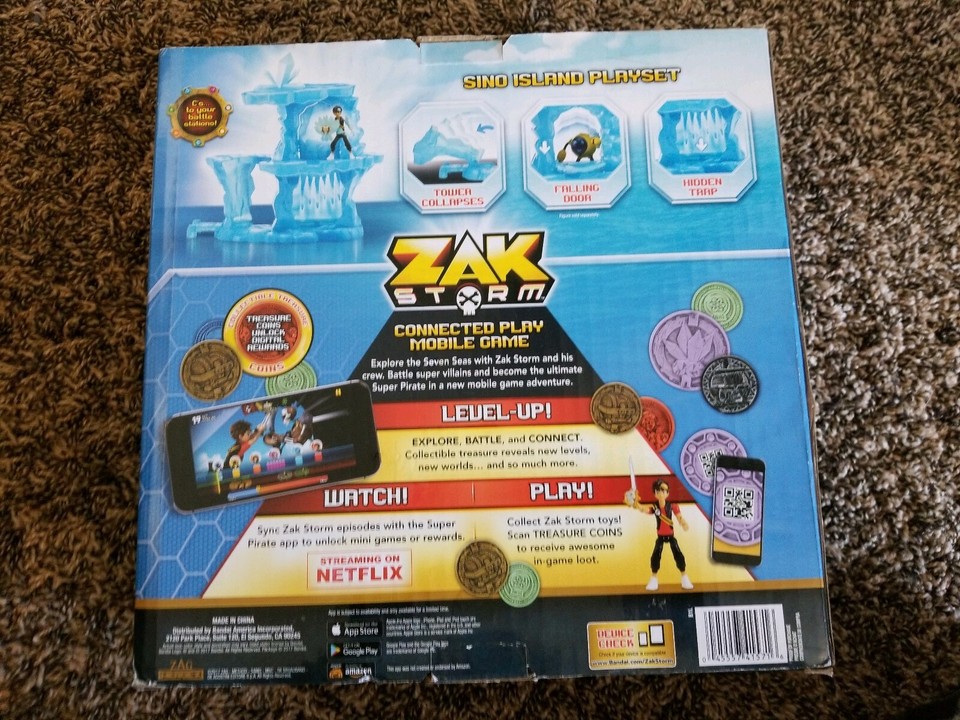 NEW Zak Storm Sino Island Playset Connected Play Mobile Game GREAT FOR ...
