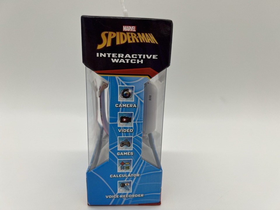 Kids 6+ Marvel Spiderman Smart Interactive Touch Screen Watch w Camera ...