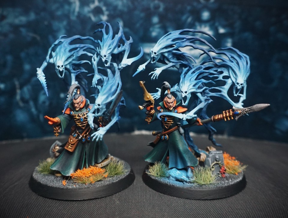 Exodites Warlocks Necromancer + Spirit Hosts painted Warhammer 40k ...