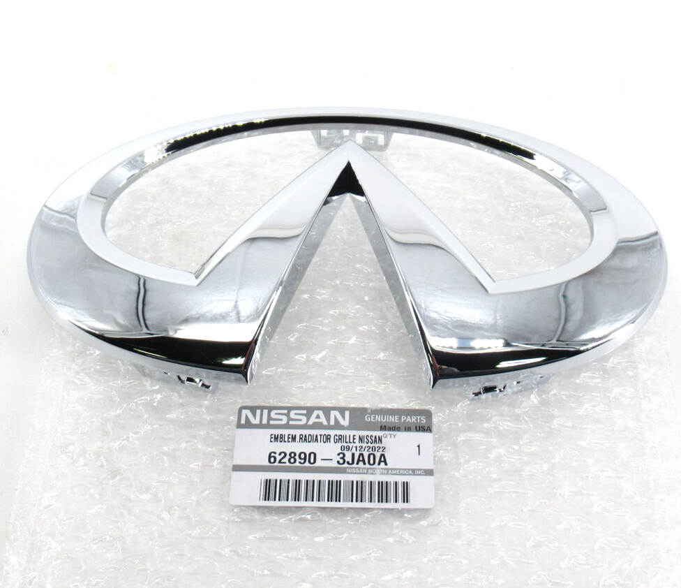 Genuine OEM Nissan Infiniti 62890-3JA0A Front Grille Emblem 2014-2019 ...