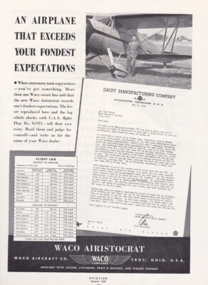 1940 Waco Aircraft ad 8/21/2023ll | eBay