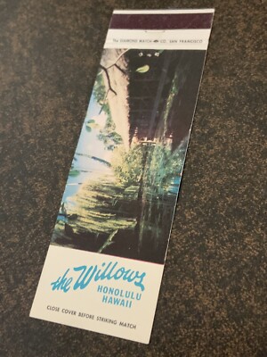 Vintage Matchbook: “The Willows” Honolulu, Hawaii | eBay
