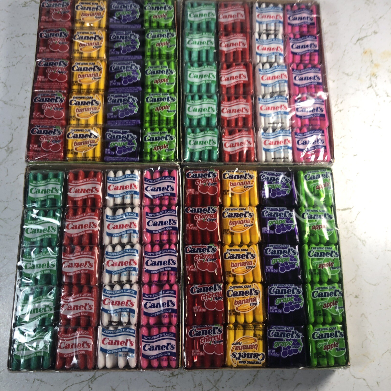 Canel's Chewing Gum 2 x Fruit & 2 x Original Flavor MEXICAN CHICLETS ...