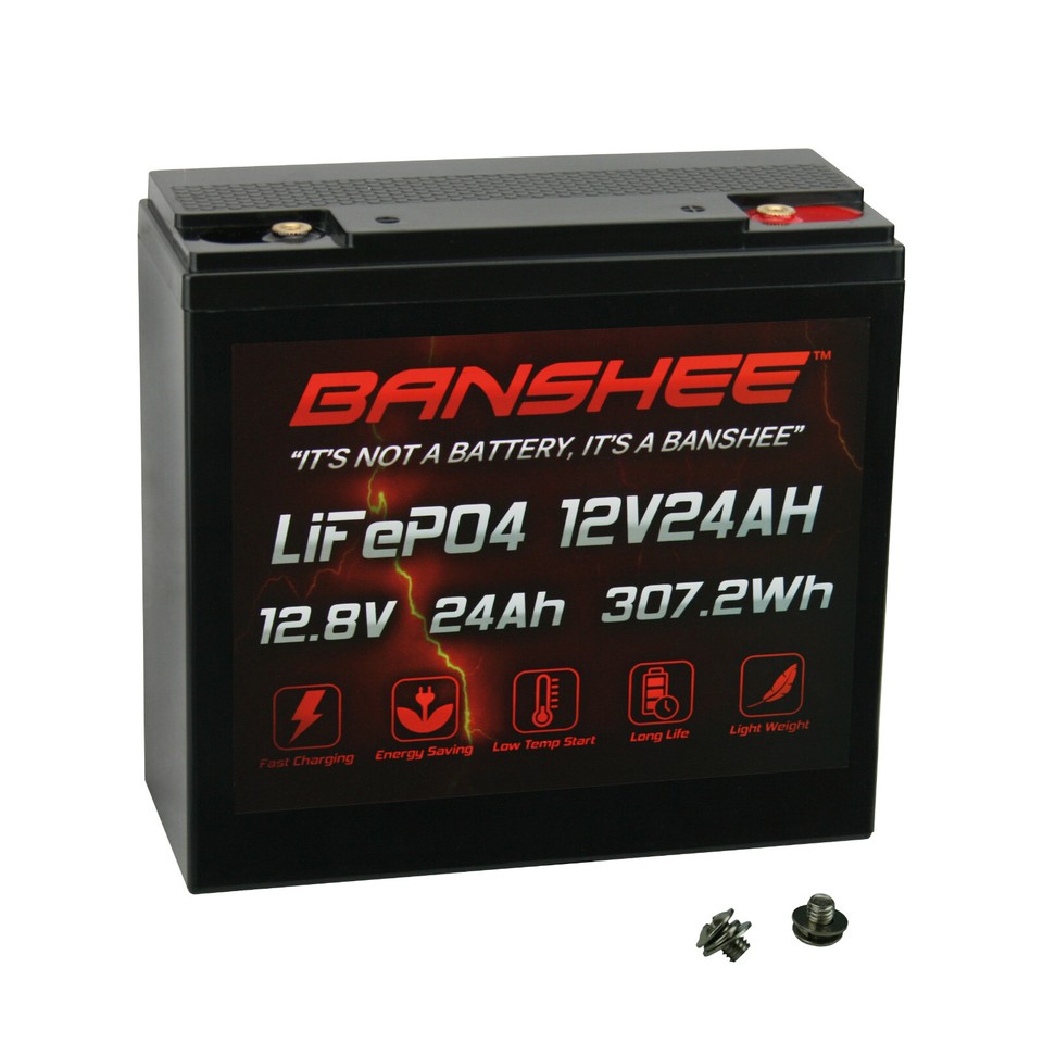 Banshee 12V 20Ah Lithium Battery Rechargeable LiFePO4 3000 Deep Cycle ...