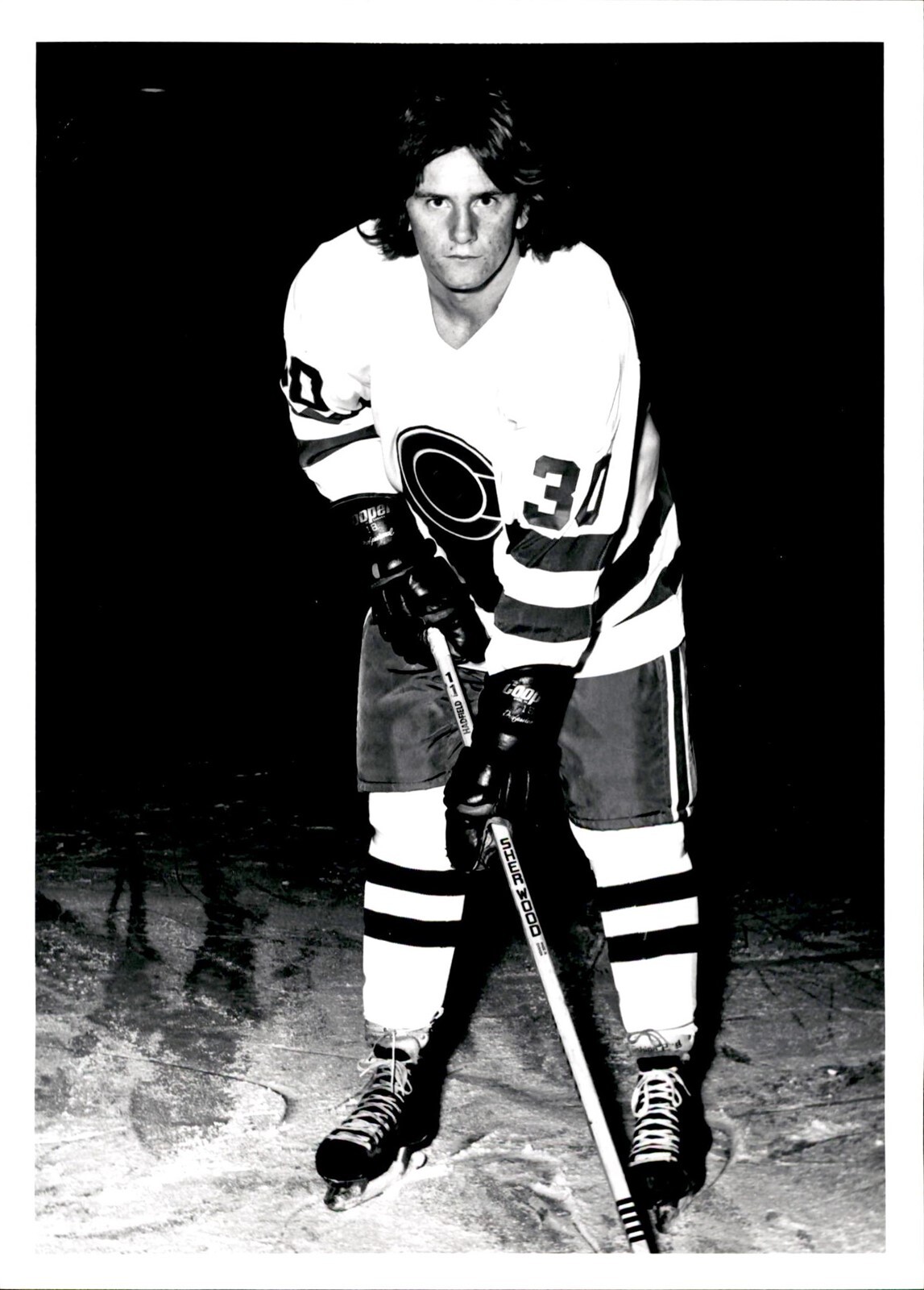 PF28 Original Photo JOHN COOK 1973-74 MOHAWK VALLEY COMETS NAHL HOCKEY ...