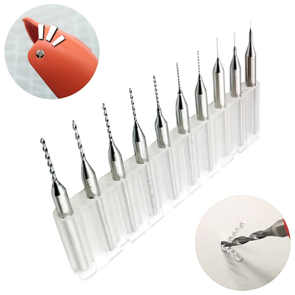 Drill Bits Hand Drill Set 10PCS Model Tool Bits for DIY Crafts and ...