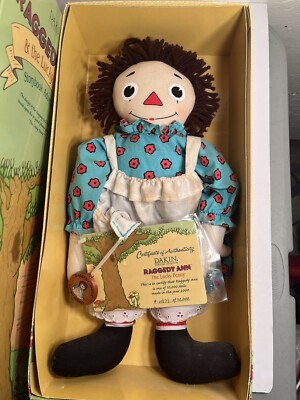 NEW RAGGEDY ANN & THE LUCKY PENNY” doll DAKIN Storybook Adventures 2000 ...