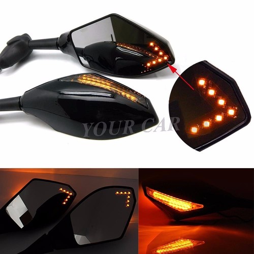 For Kawasaki Yamaha Honda LED Integrated Sport Bike LED Turn Signal ...