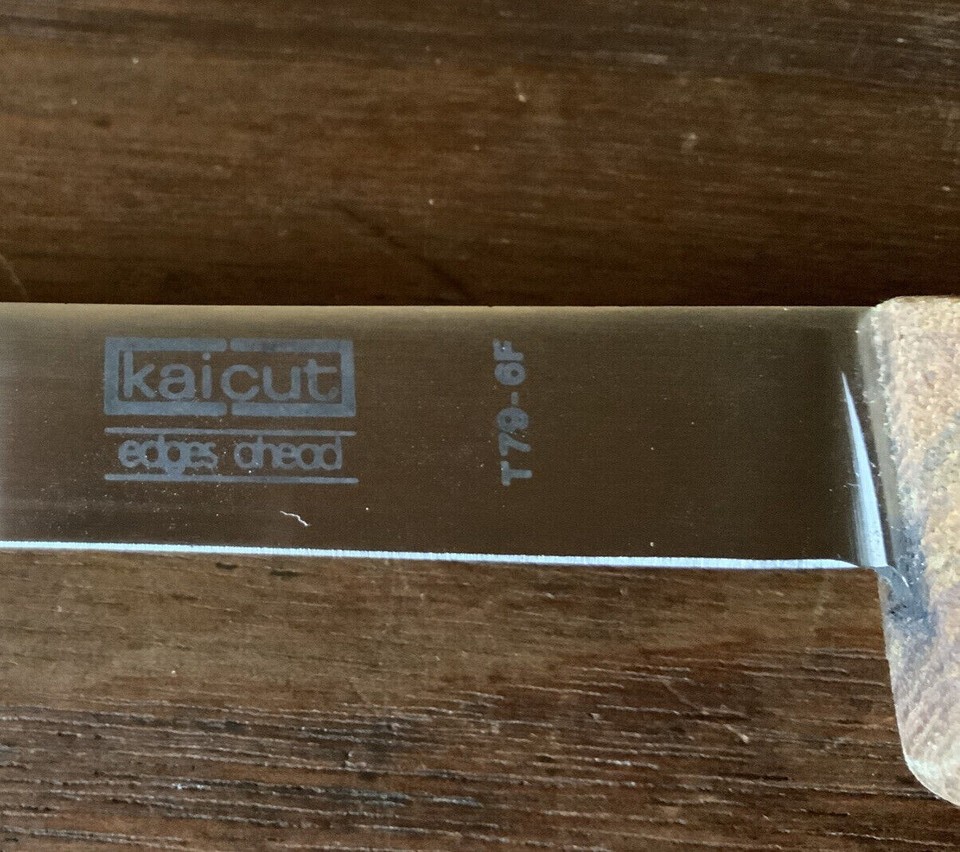 RAZOR SHARP Kaicut T79-6F Fileting Knife 6" Blade with Wooden Handle | eBay