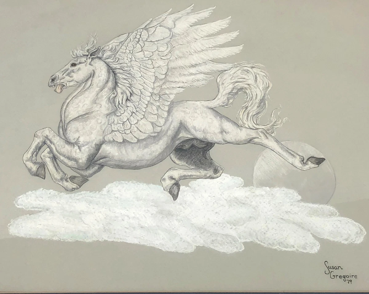 Pegasus Flying Drawing
