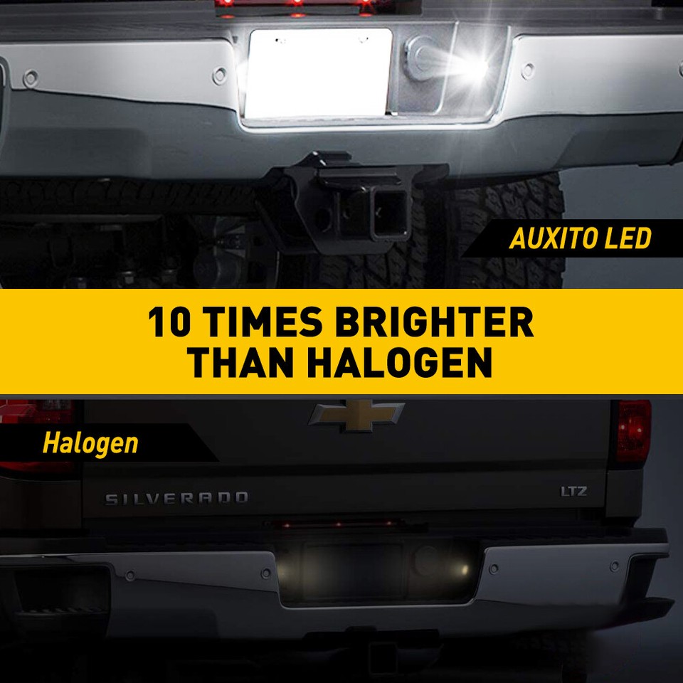 For 2014-2018 Chevy Silverado GMC Sierra White Bright License LED Plate ...