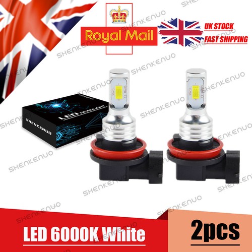 For Honda Civic EP3 - Premium Super Bright - LED H11 Fog Light Bulbs 6000k White | eBay UK