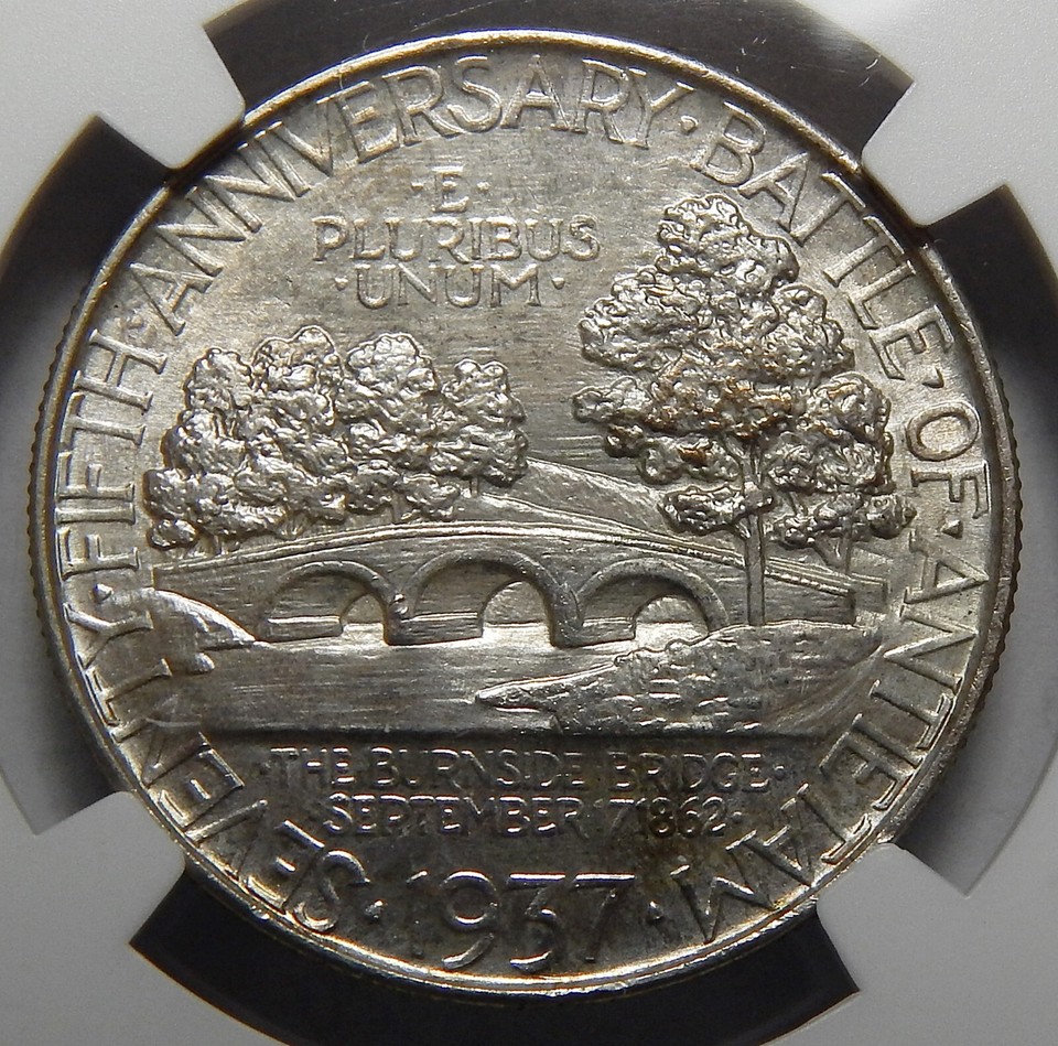 1937 NGC MS67 ANTIETAM HALF DOLLAR SILVER COMMEMORATIVE | eBay