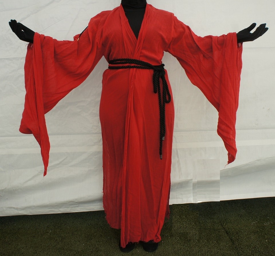 Medieval Occult Sheer Ritual Robe Halloween Witch Larp pagan Martial ...