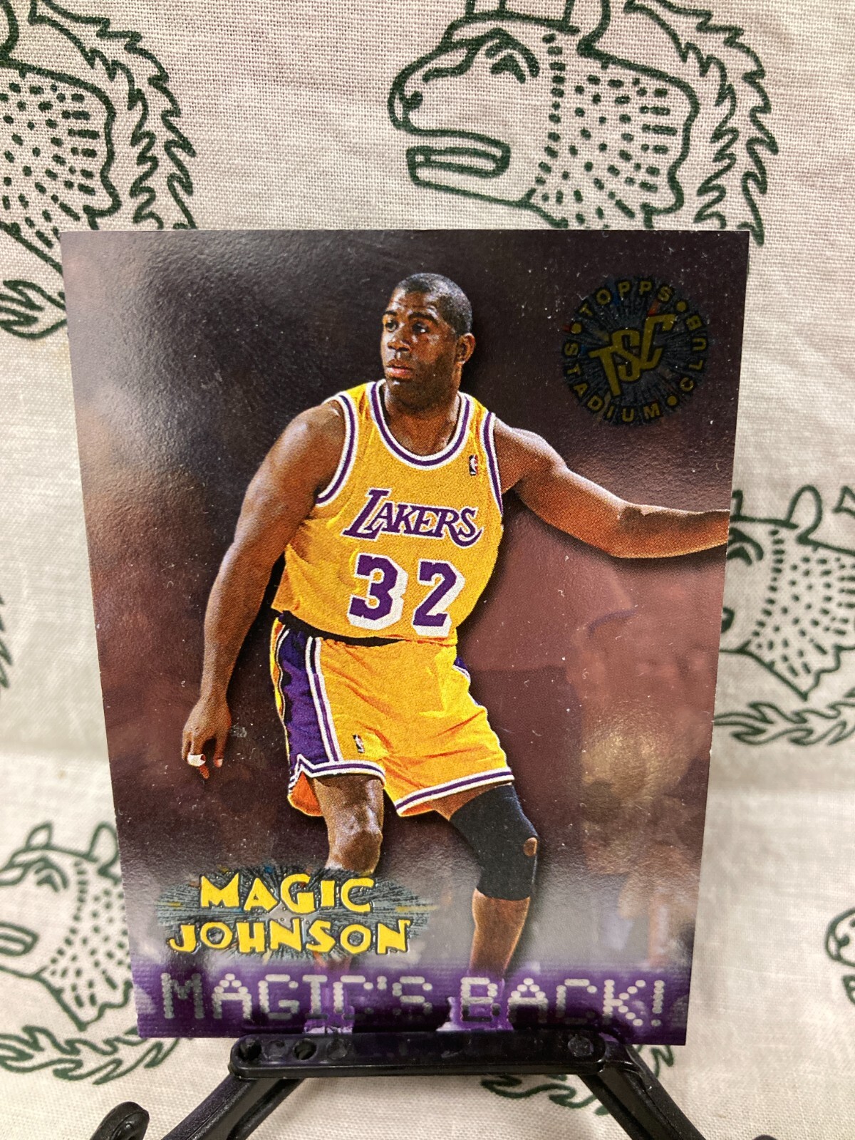 Magic Johnson 1996 Topps Stadium Club Magic's Back #361 LA Lakers NM | eBay
