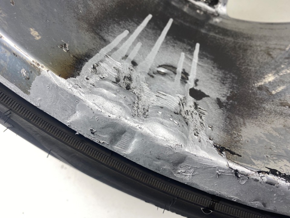 JAGUAR XJ X351 ORONA ALLOY WHEEL 10J X 20 INCH WITH BAD TYRE REAR ...