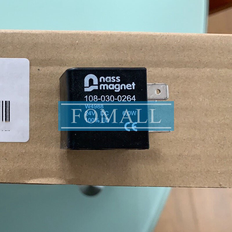 1Pcs New For nass magnet solenoid valve coil 108-030-0264 W4988 24V DC ...