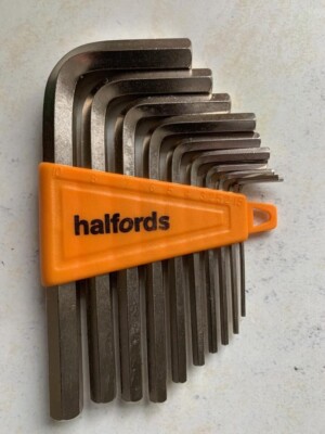 Genuine Halfords 10 Piece Hex Key Set | eBay UK