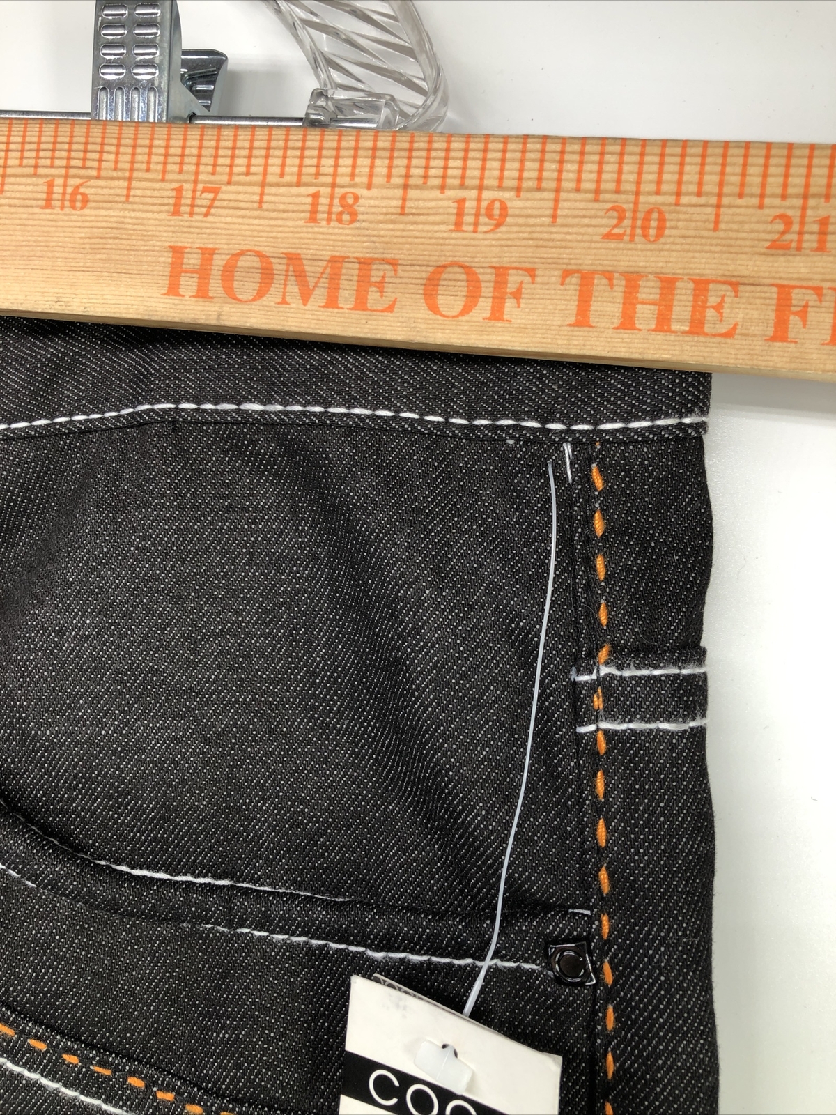 Coogi Jeans Raw Black White Crest Logo Deadstock Hip Hop Baggy Skater ...