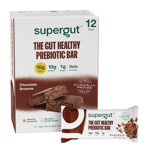 Supergut GLP-1 Boosting Prebiotic Bars Chocolate Brownie - Gut Healthy ...