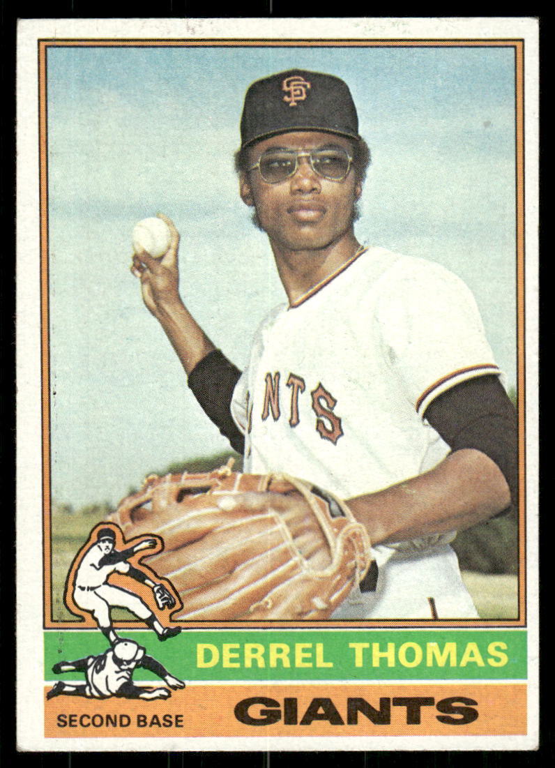 1976 Topps #493 Derrel Thomas San Francisco Giants Baseball Card | eBay