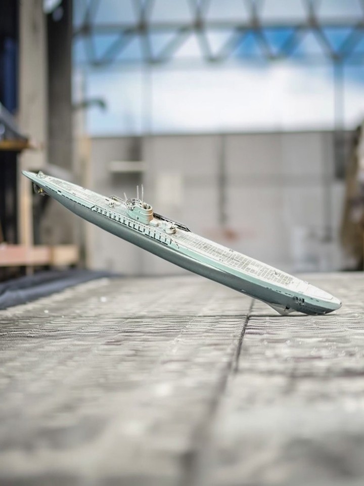 1:350 WWII German Submarine U-181 U-Boat Model Diecast Alloy Military ...