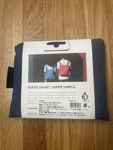 NOTABAG Navy Convertible Tote & Backpack Smart Combination- NEW | eBay