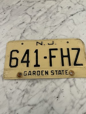 New Jersey Garden State License Plate Used | eBay