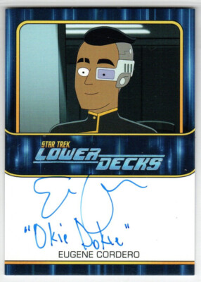 STAR TREK LOWER DECKS EUGENE CORDERO SAM RUTHERFORD INSCRIPTION ...