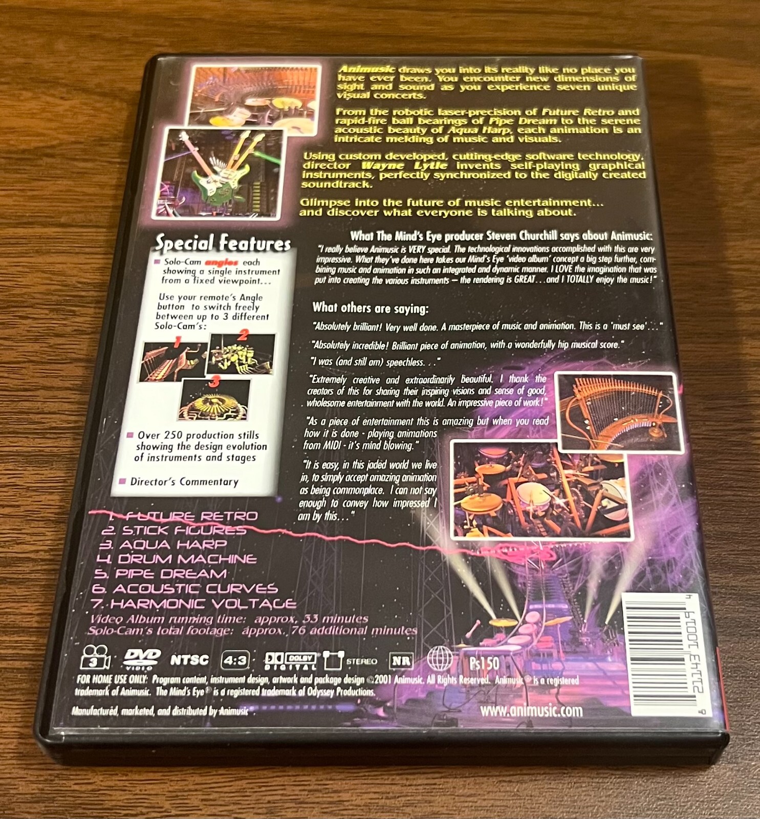 ANIMUSIC- A Computer Animation Video Album (DVD, 2001) Wayne Lytle ...