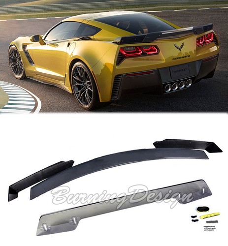 For 14-Up Corvette C7 Rear Trunk Spoiler Stage 3 Upgrade Kit Stingray ...